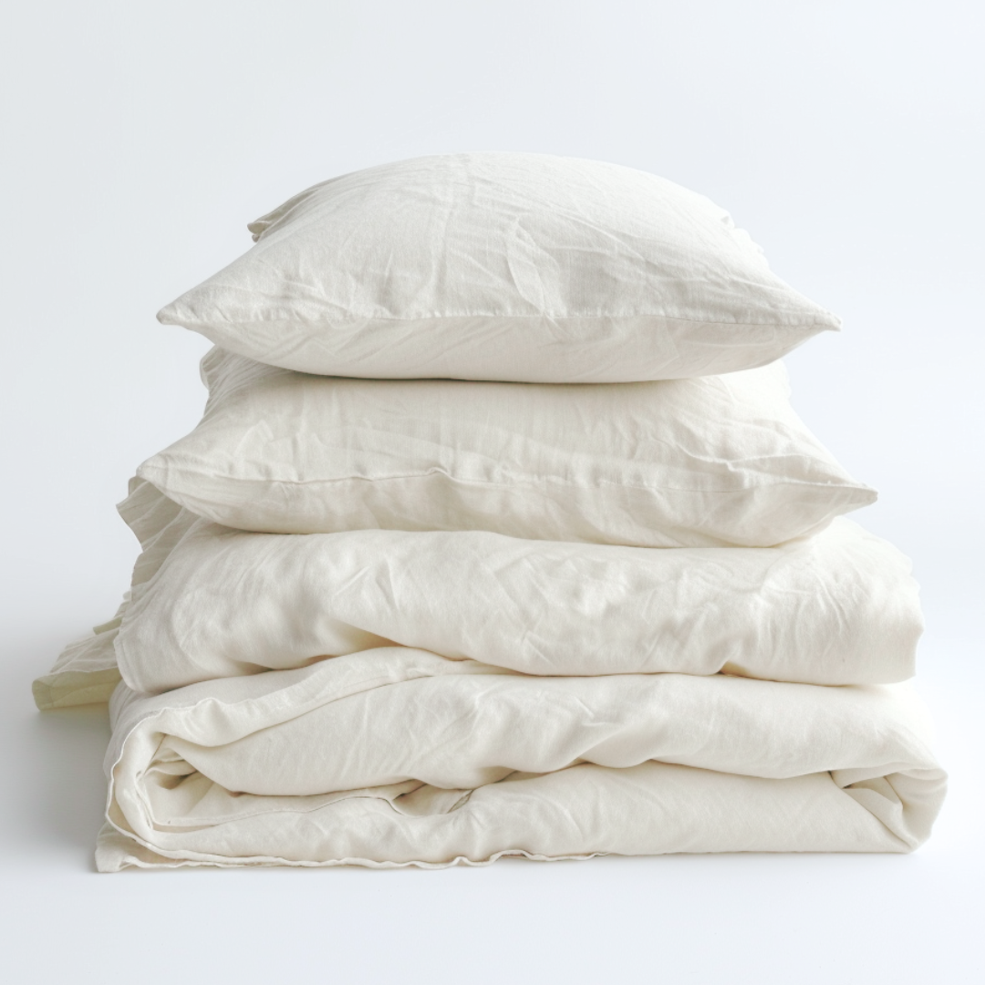 Natural European Linen Sheet Set - Cream – Linessence